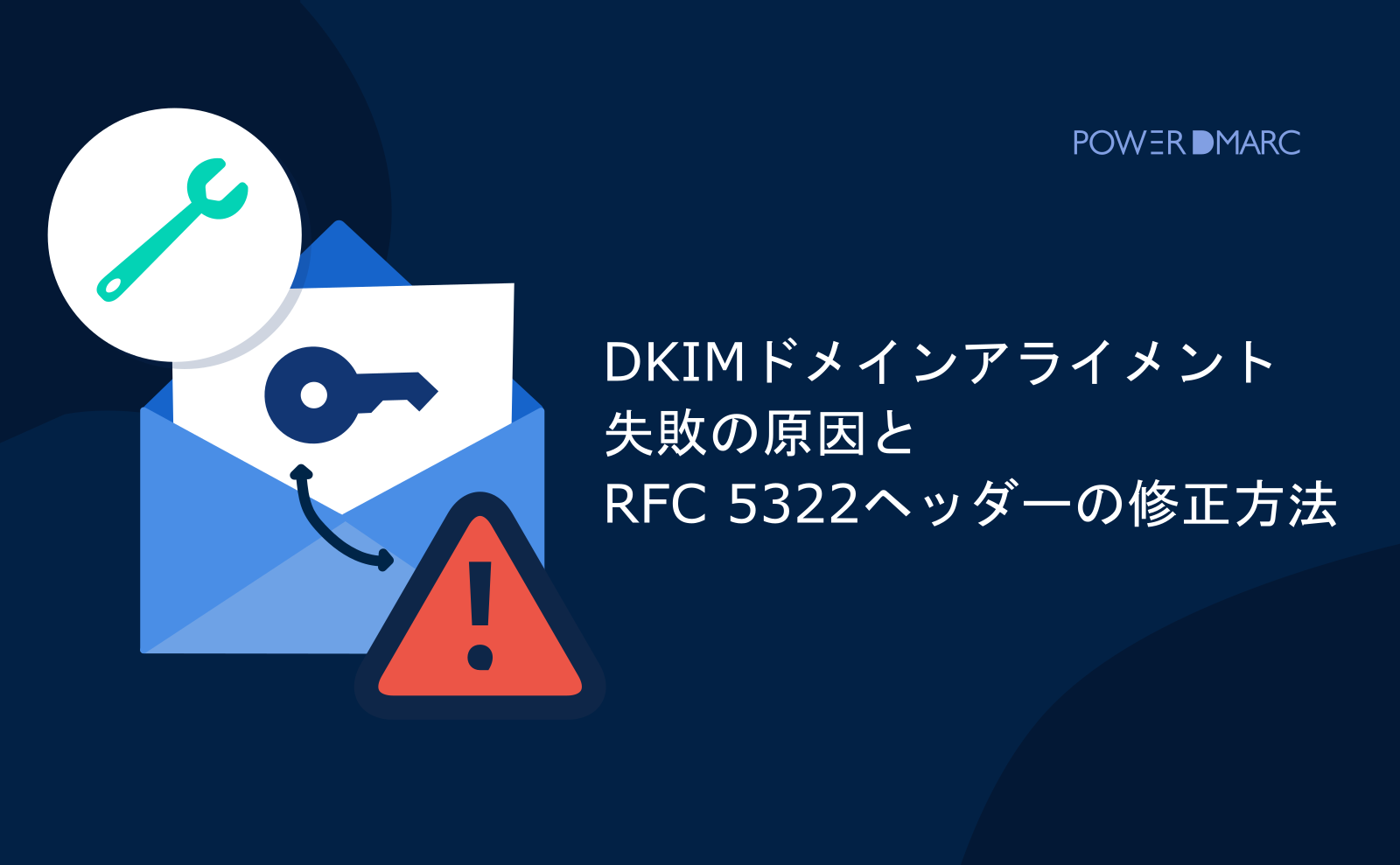 DKIMドメインアライメント失敗の原因とRFC 5322ヘッダーの修正方法 | MailData